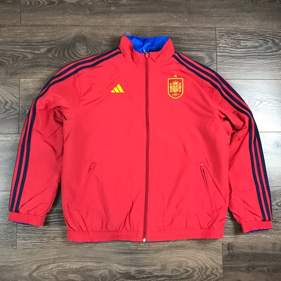adidas | Jackets & Coats | Adidas Spain National Team Anthem Mens ...